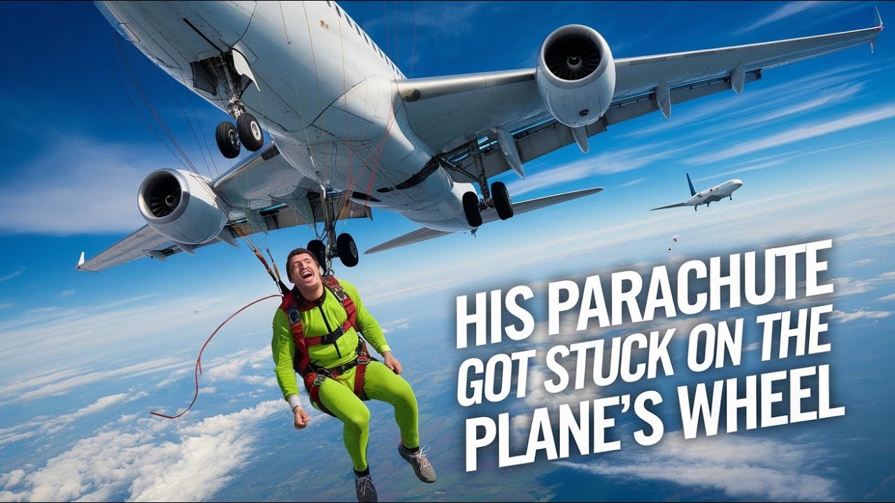 His Parachute Got Stuck on the Plane’s Wheel and He Was Suspended in ...