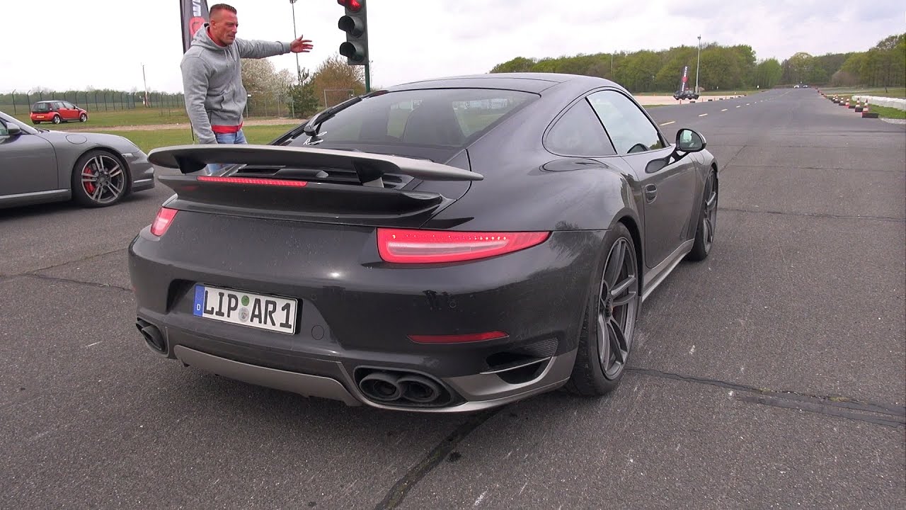 TechArt Porsche 991 Turbo - Launch Control Accelerations! - YouTube
