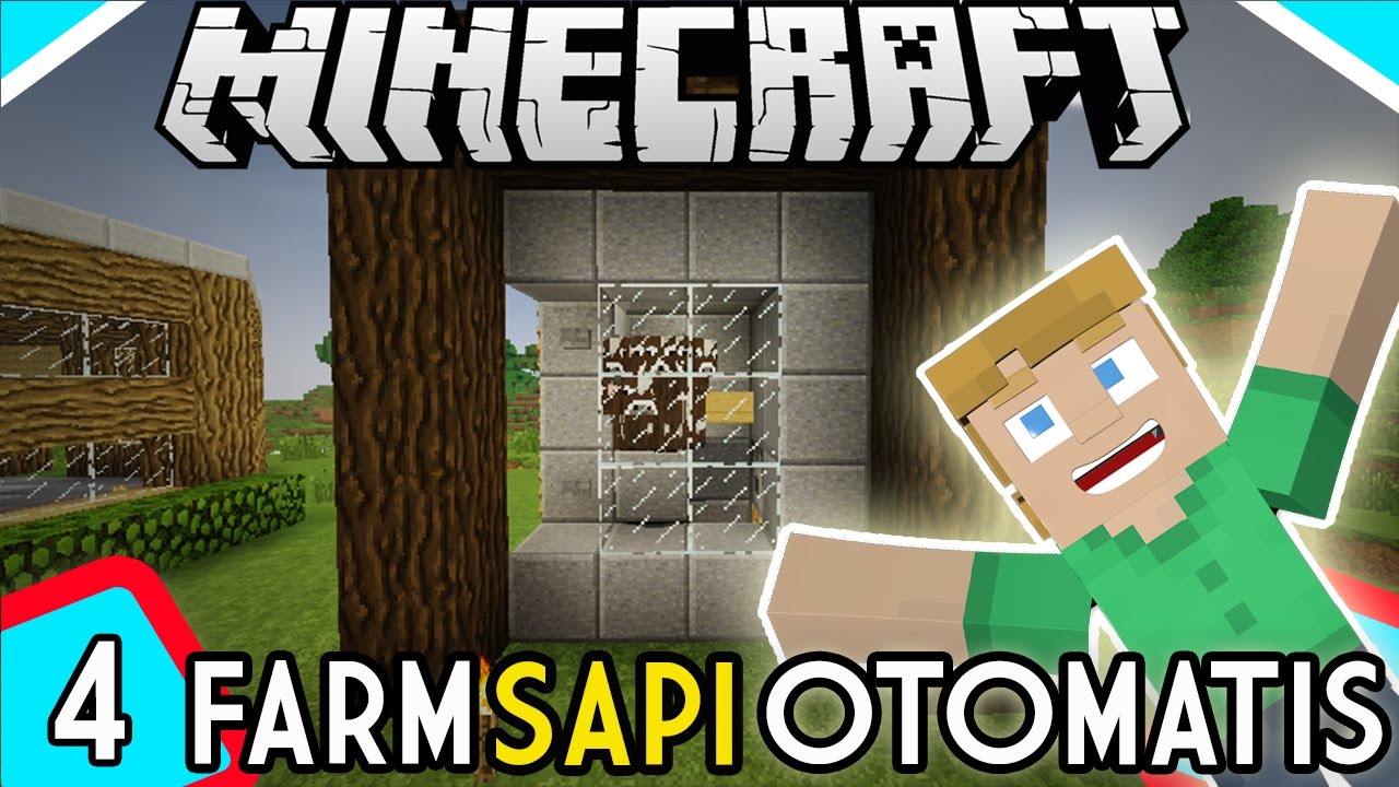 Farm Sapi Otomatis - Minecraft Survival Indonesia - YouTube