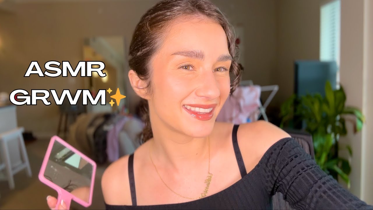 ASMR get ready with me soft spoken + tapping - YouTube