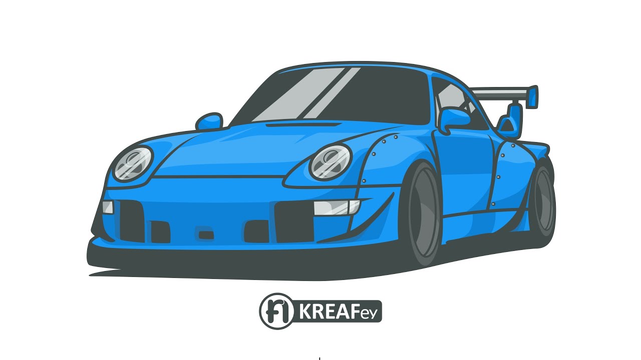 CAR ILLUSTRATION WITH CORELDRAW (RWB) - YouTube