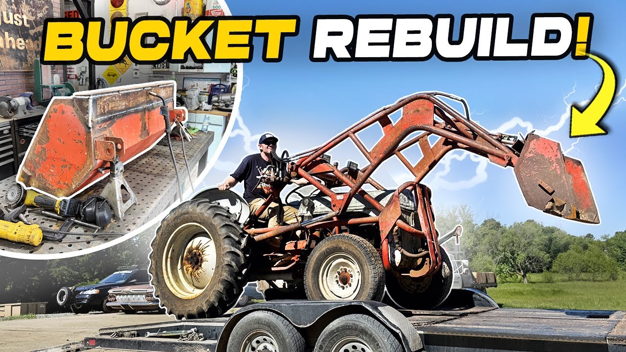 Ford 8n Tractor Bucket Rebuild. Heavy Damage, Can we fix it?! - YouTube