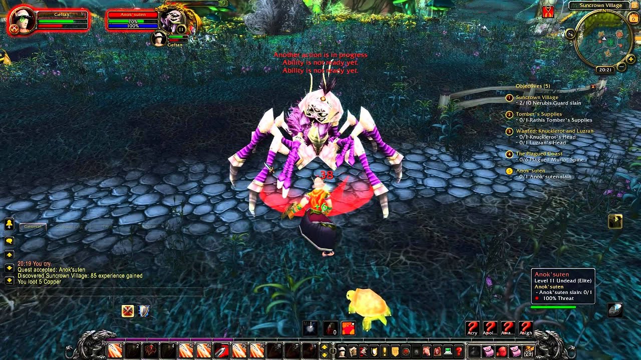 NoCom World of Warcraft Part 2 - The Ghostlands 1 (Horde) - YouTube