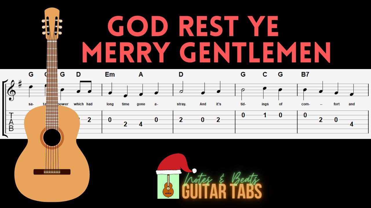 God Rest Ye Merry Gentlemen Guitar Chords