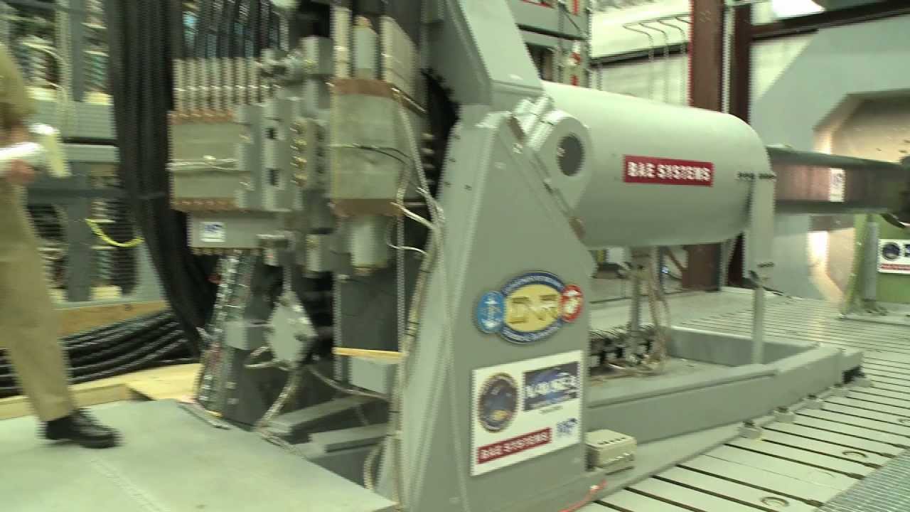 Navy Tests Electromagnetic Railgun Launcher - YouTube