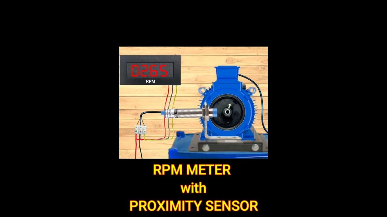 digital rpm meter connection with proximity sensor#shorts#shortvideo# ...