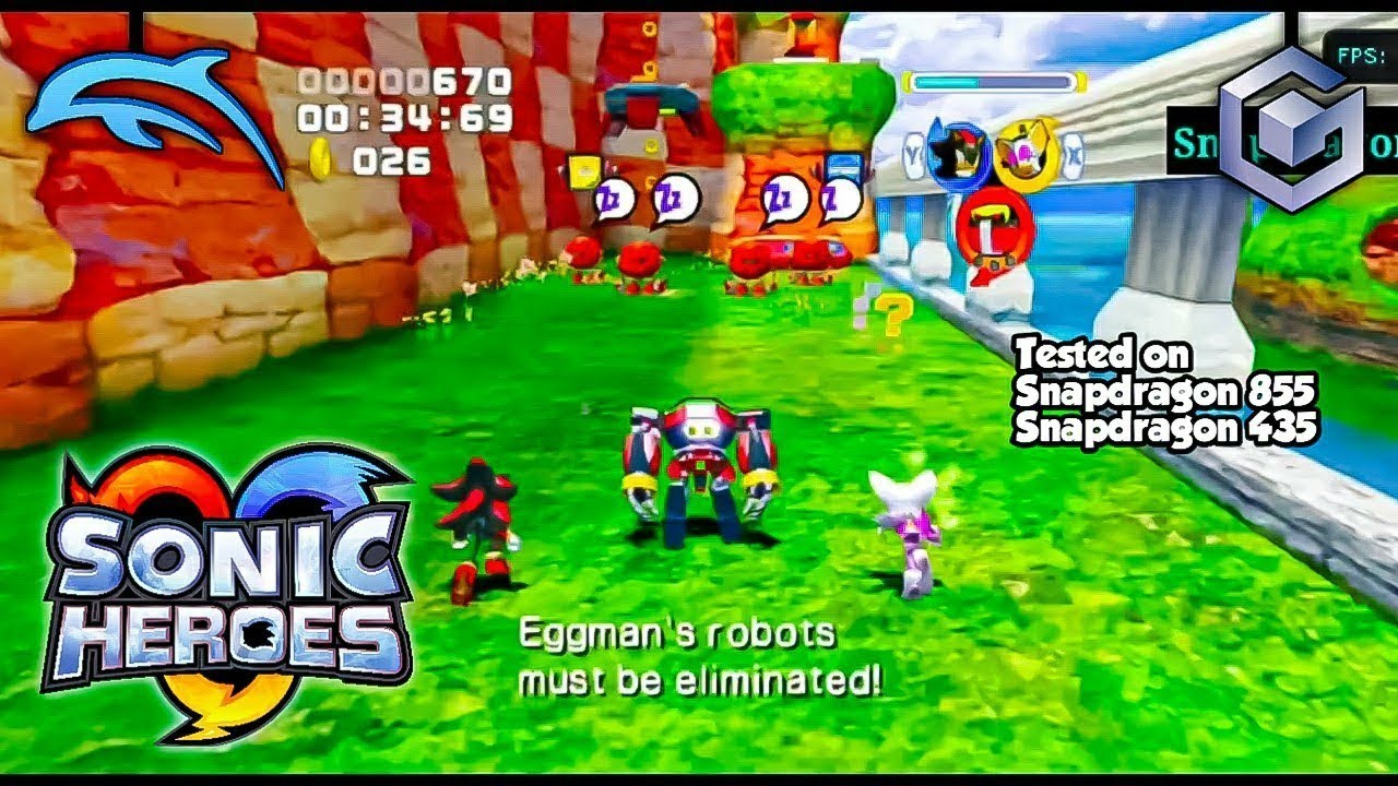 Sonic Heroes (GameCube) Android Gameplay | Dolphin Emulator - YouTube