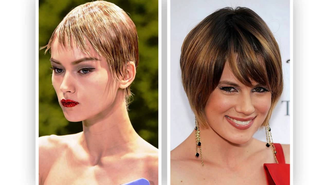 Rövid frizurák hosszúkás archoz - YouTube