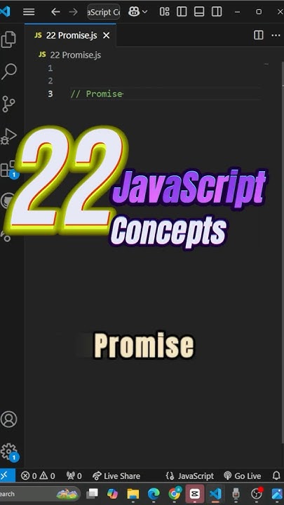 22/100 Promises #coding #javascript #frontend #webdevelopment #interview #job - YouTube