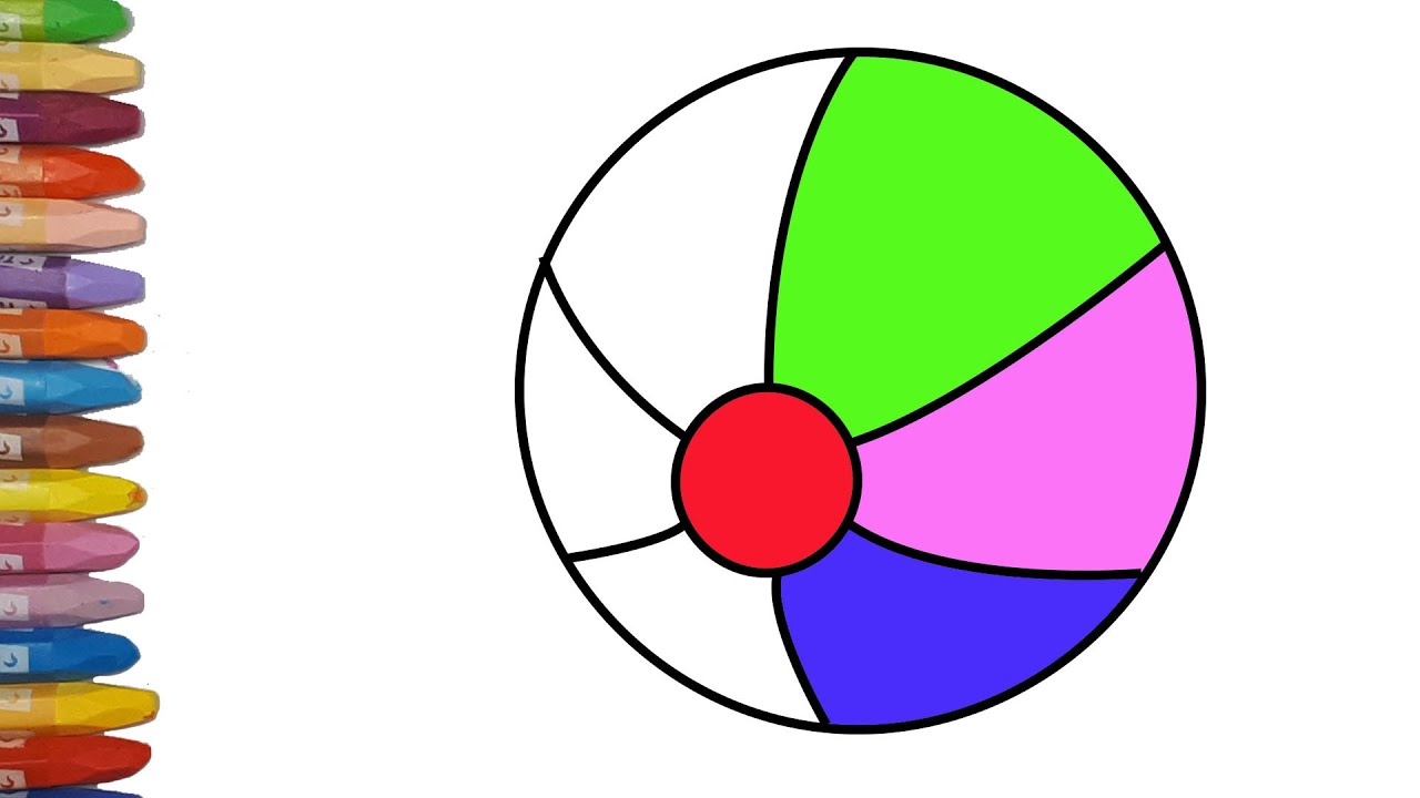 Watch & Learn Drawing, English Word BALL Spelling, Easy Coloring for ...
