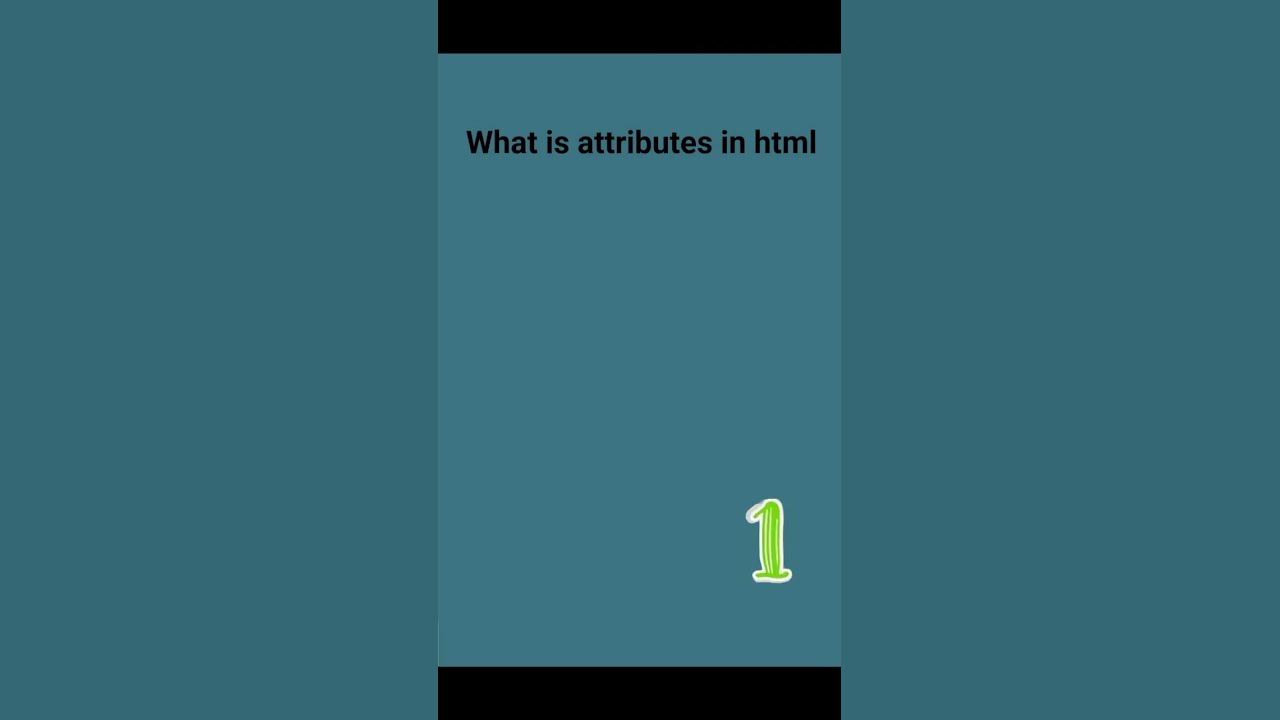 Html Tags And Uses And Definition 03 What Is Attributes Navbodhteacher Html5