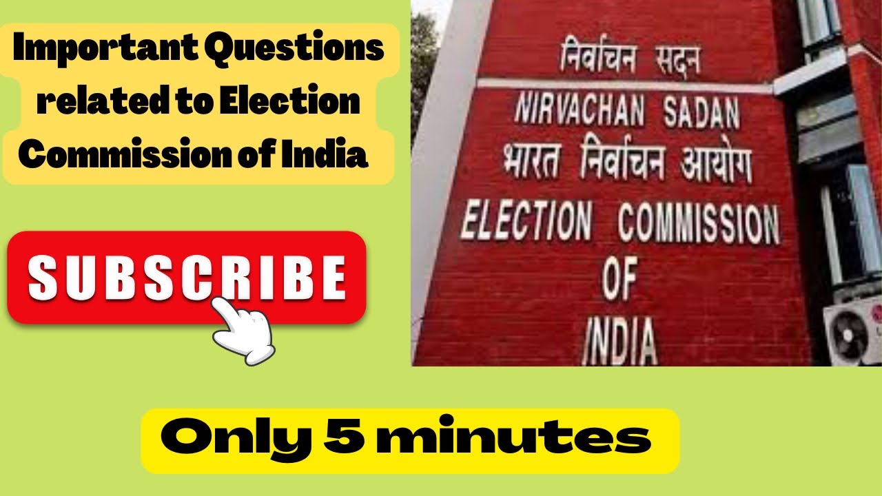 Most important questions of Election Commission of India ||#Explore ...