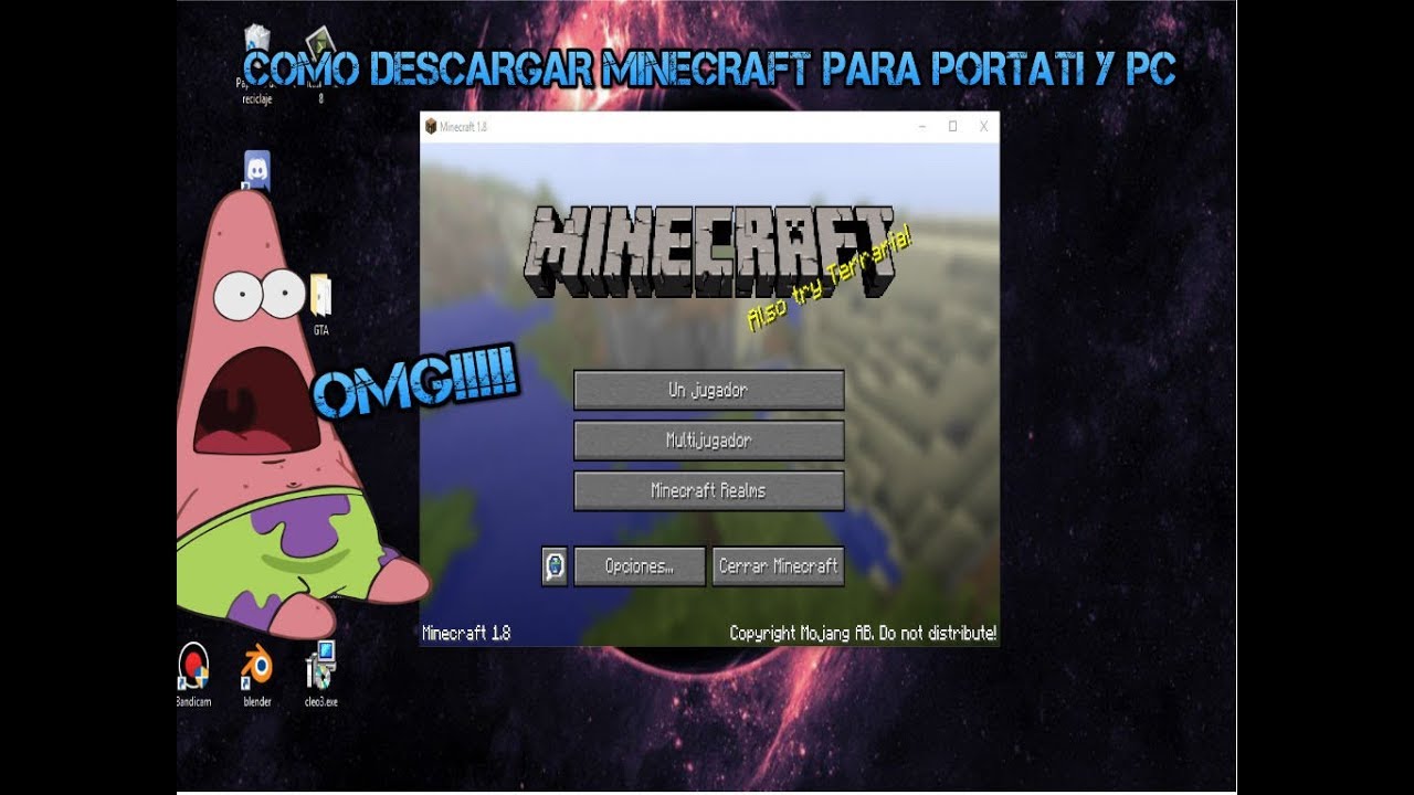 COMO DESCARGAR MINECRAFT PARA PC Y PORTATIL %100 GRATIS!!!!!!! - YouTube