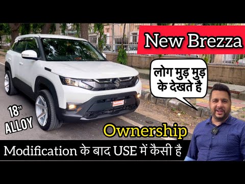 New Brezza 2022 Ownership Review After Full Modification 🔥 Driving ...