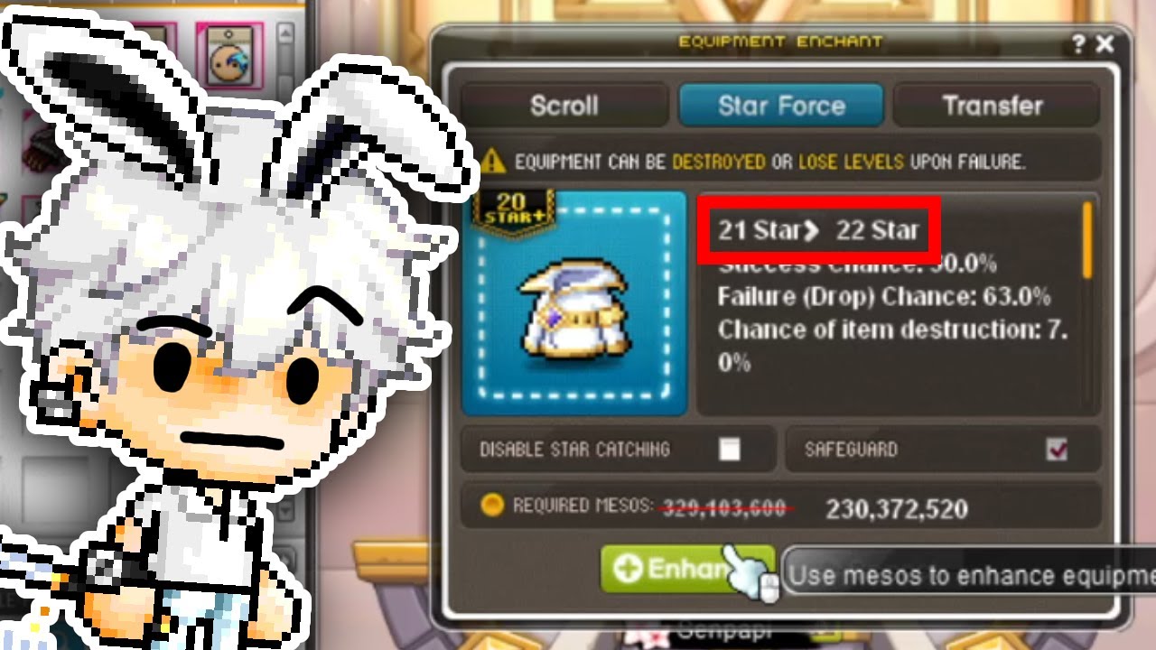 Sometimes it's better to leave your gear at 21 stars. [MapleStory ...