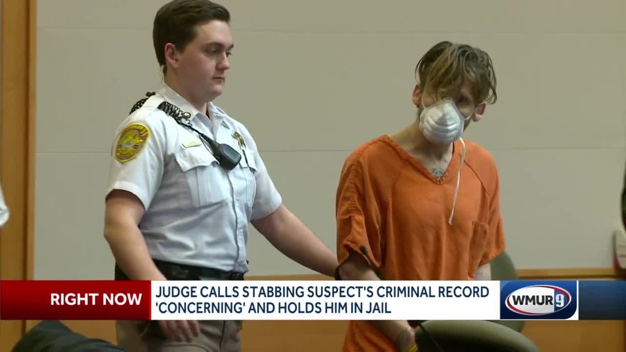 Judge calls stabbing suspect's criminal record 'concerning' - YouTube