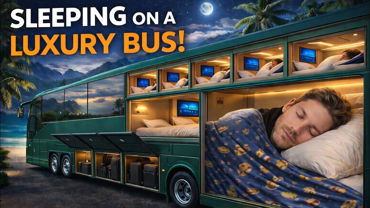 Trapped on a 24 Hours Sleeper Bus In Asia - YouTube