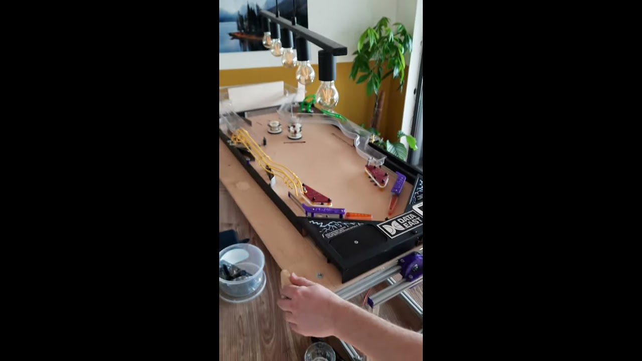 PnP Pinball #07 Testing with flippers and bumpers | Building a DIY ...