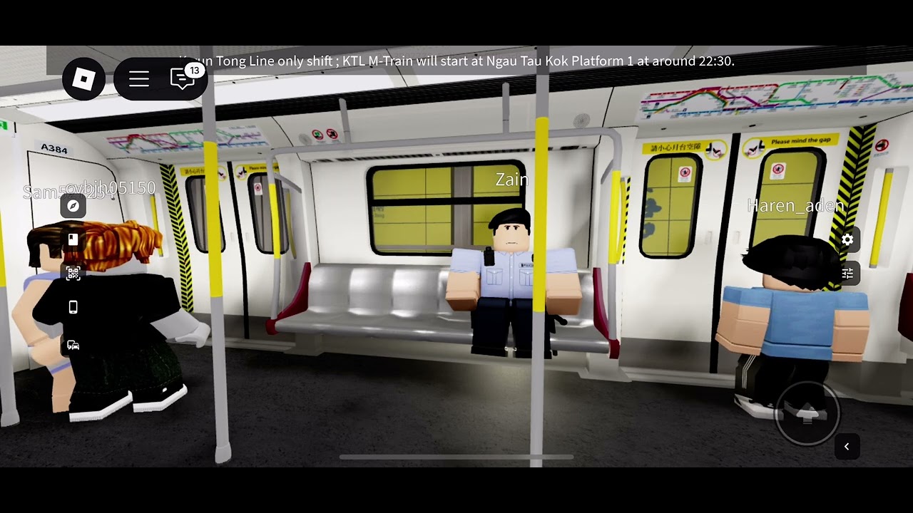 MTR Roblox KTL C train journey:LAT - TKL (A384) - YouTube
