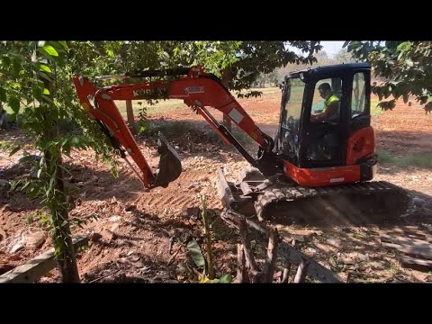 เกรดปรับหน้าดินด้วย Kubota U55-6 (AC) KIS รถขุดขนาด 5 ตัน |บ่าวโอ่งคนหัวล้าน |EP.69.2 - YouTube