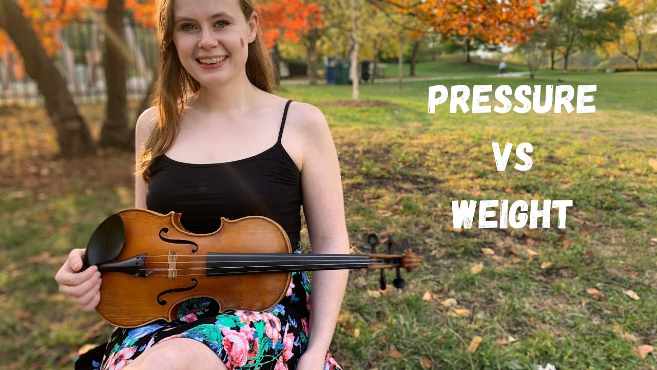 Pressure Vs. Weight l Violin Tutorial - YouTube