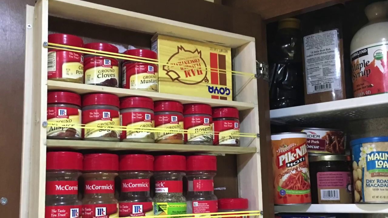 RV DIY Spice Rack - YouTube