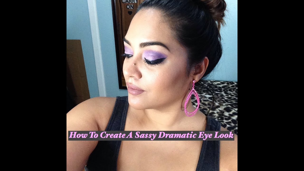 How to create a Dramatic Sassy eye look - YouTube