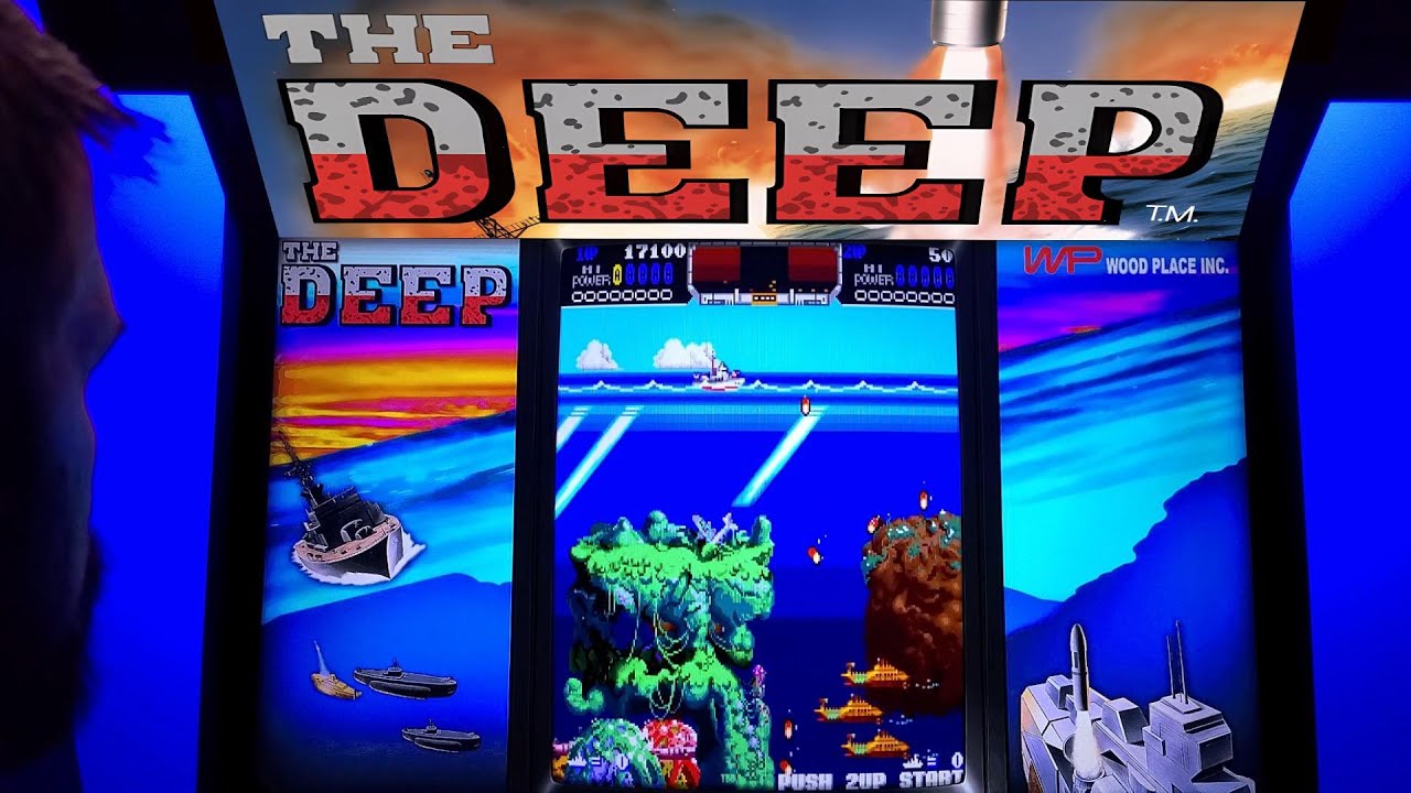 The Deep Arcade Cabinet MAME Gameplay w/ Marquee - YouTube