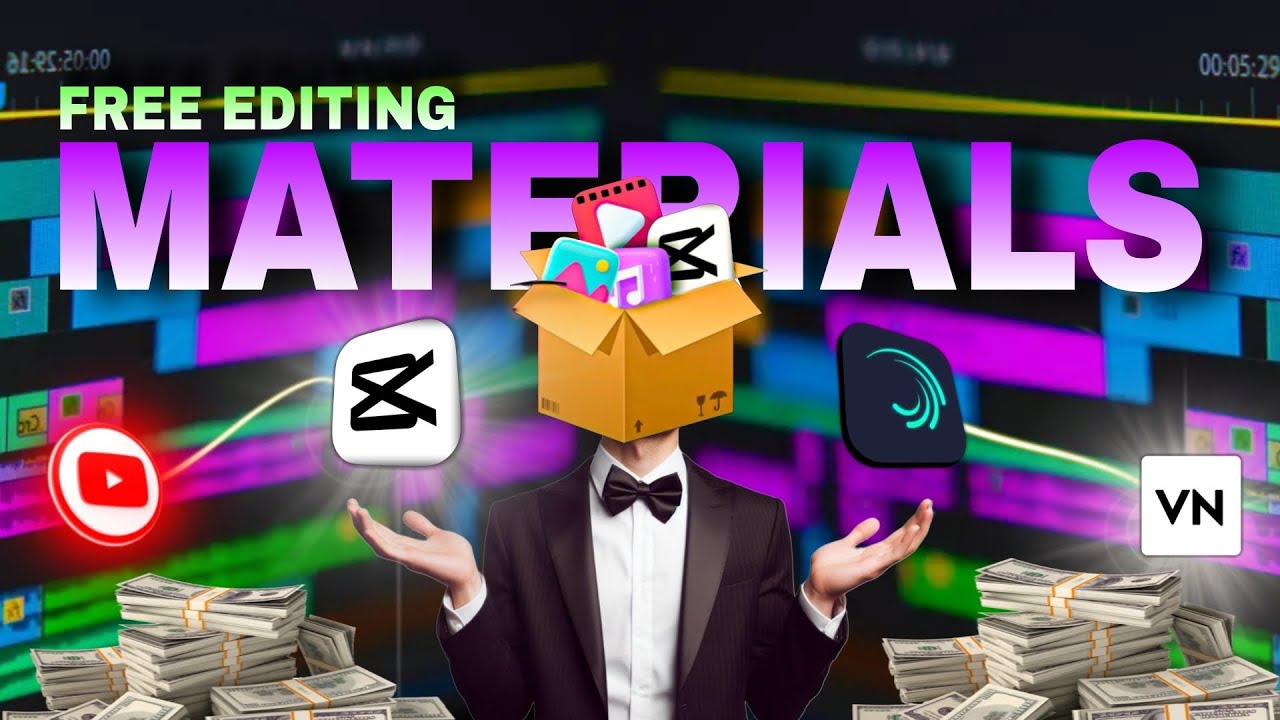 High Quality😻 FREE Editing Materials for YouTube VIDEO !! - YouTube