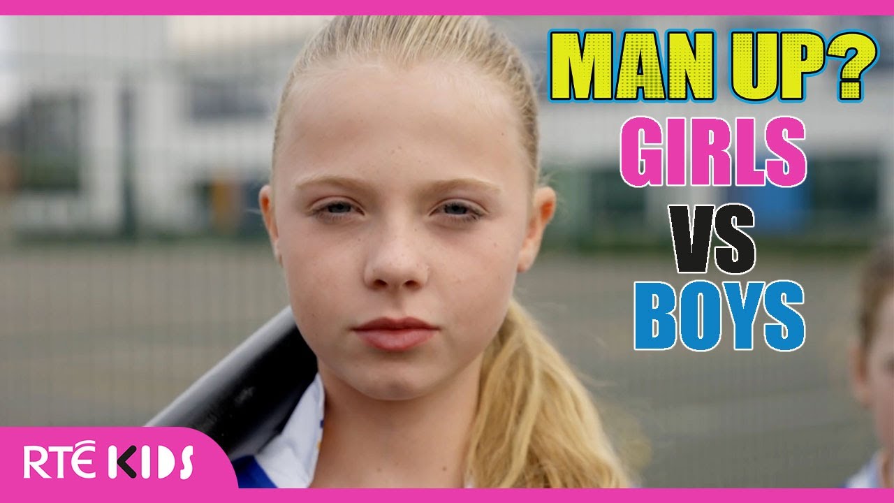 The Boys Play Against the GIRLS' TEAM 😲 | Man Up? | @RTEKids - YouTube