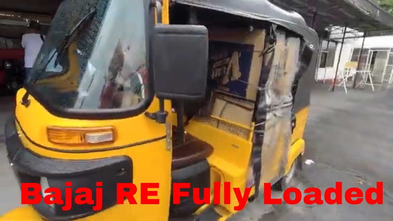 Bajaj RE Auto Rickshaw Loaded to the Max - YouTube