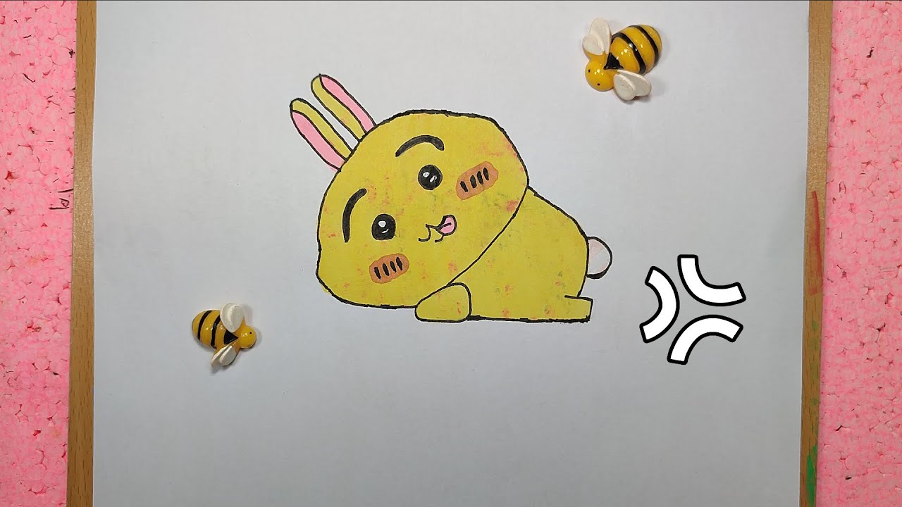 How to Draw and Color a Cute Rabbit Usagi Chiikawa - easy drawing step ...