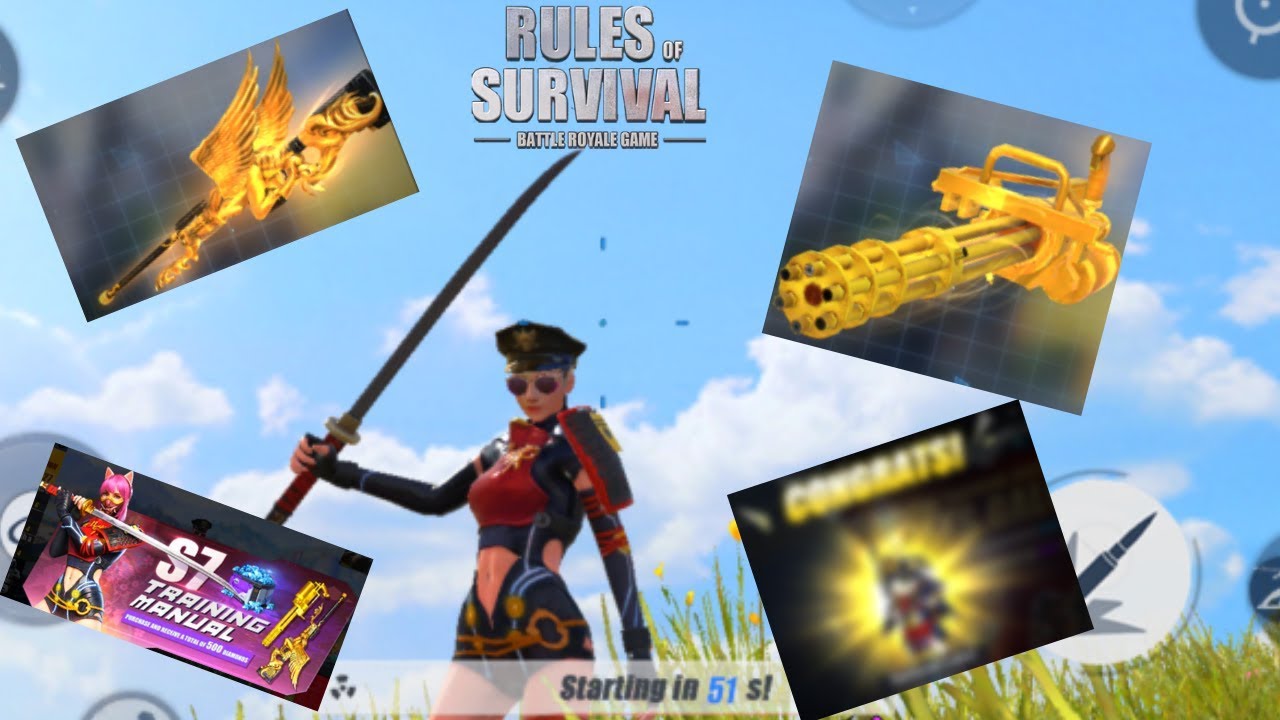 Spending Diamonds On NEW SEASON 7 Training Manual! Golden Gun Skins in ...