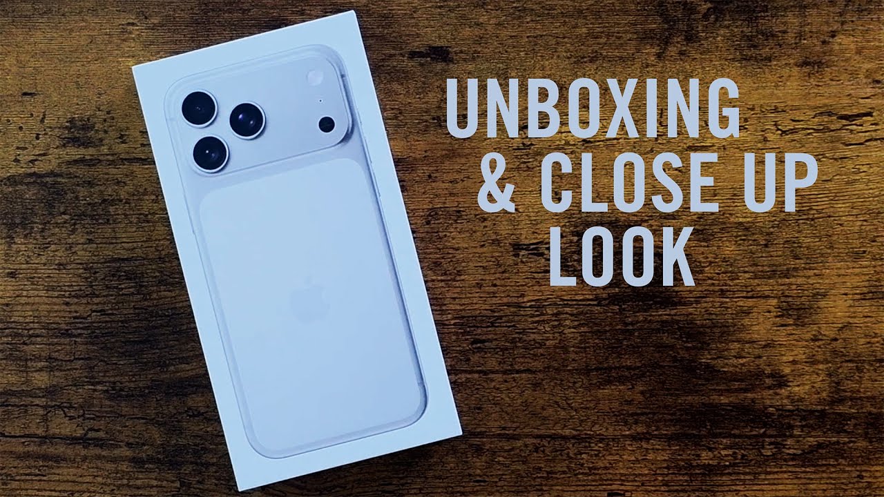 Unboxing the Silver iPhone 17 Pro Max with Close-up Look and Clear Case ...