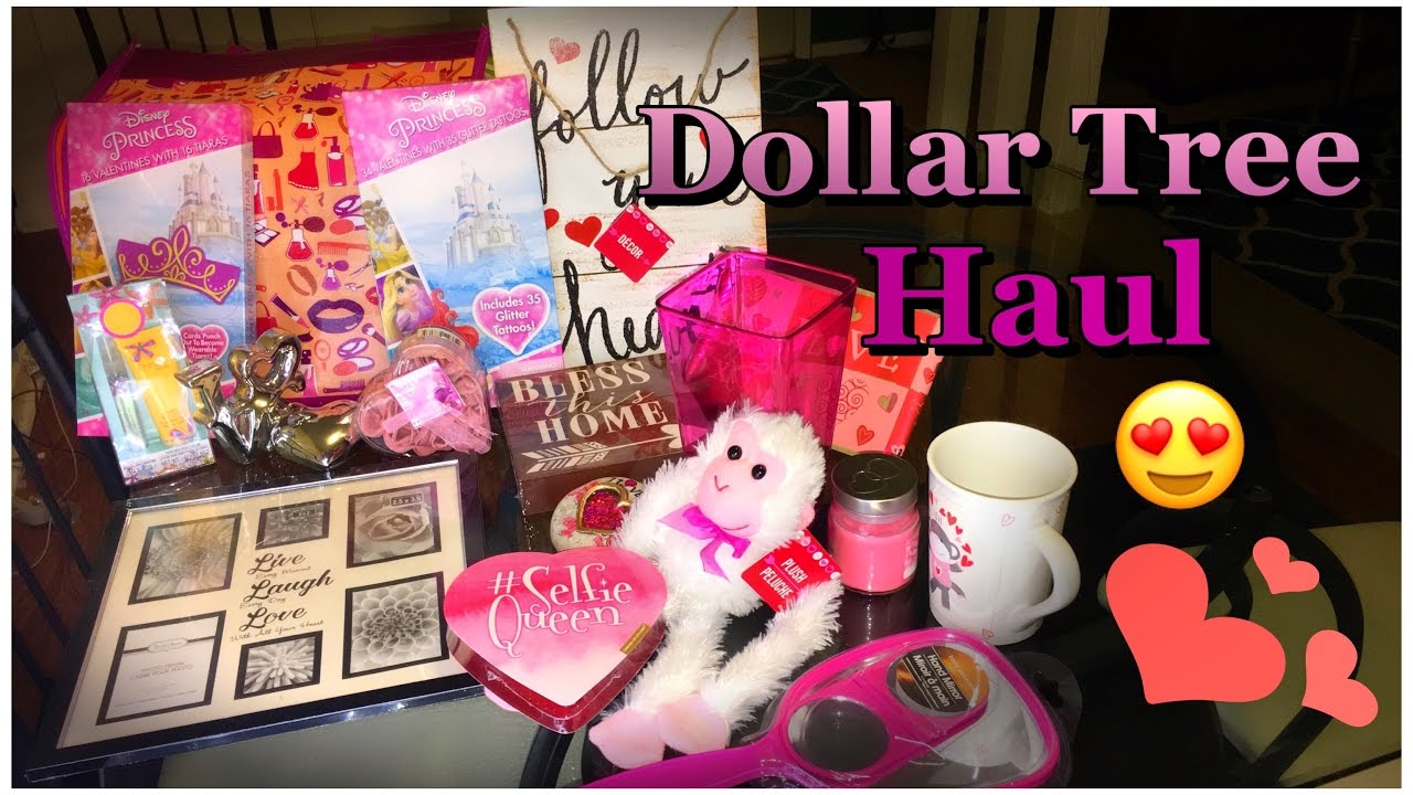 DOLLAR TREE Haul| Fancy Home Decor & V-Day finds (Jan 2017) - YouTube
