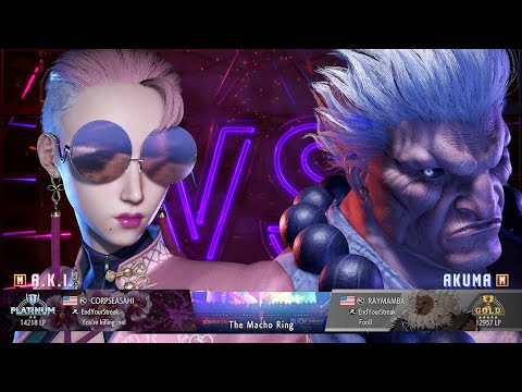 SF6 CORPSEASAHI (A.K.I.) vs RAYMAMBA (Akuma) Custom Room Gameplay - YouTube