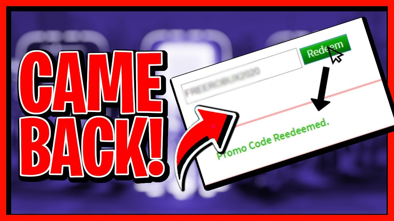 Roblox Promo Codes That EXPIRED BUT CAME BACK - YouTube