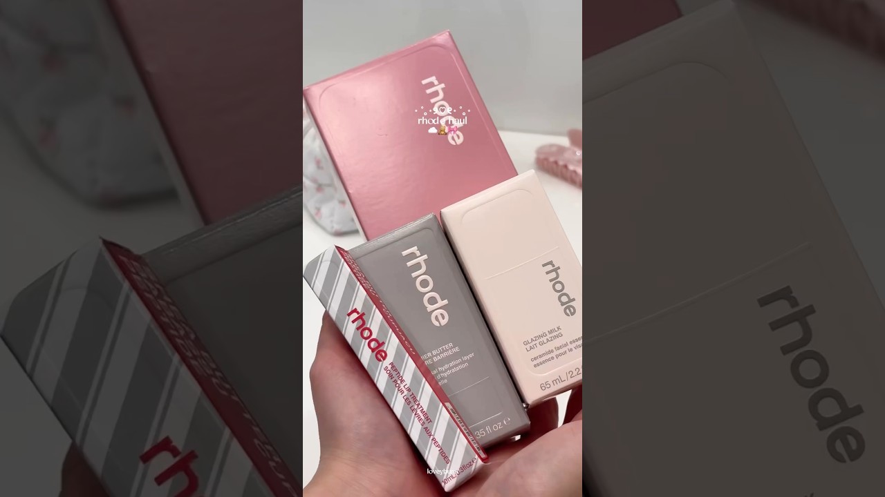 rhode beauty haul 🎀🤍🧸 #rhode#skincare #makeup#beauty#aesthetic# ...
