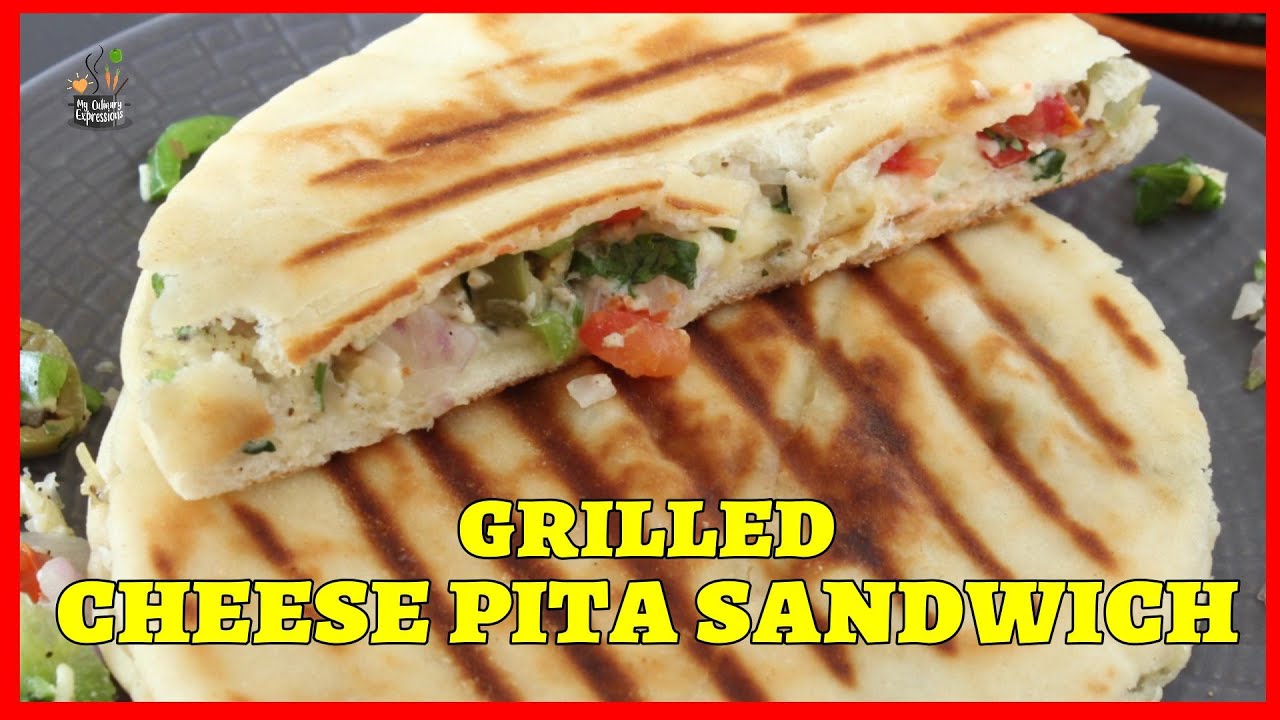 Grilled Cheese Pita Sandwich | Khubz Cheese Sandwich Recipe | How to ...