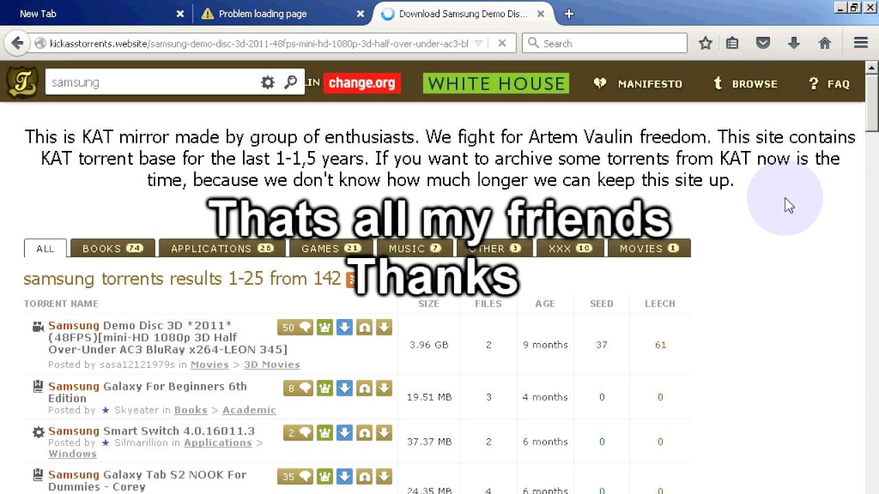 KAT.CR Down? Blocked? How to access it mirror torrents 1 - YouTube