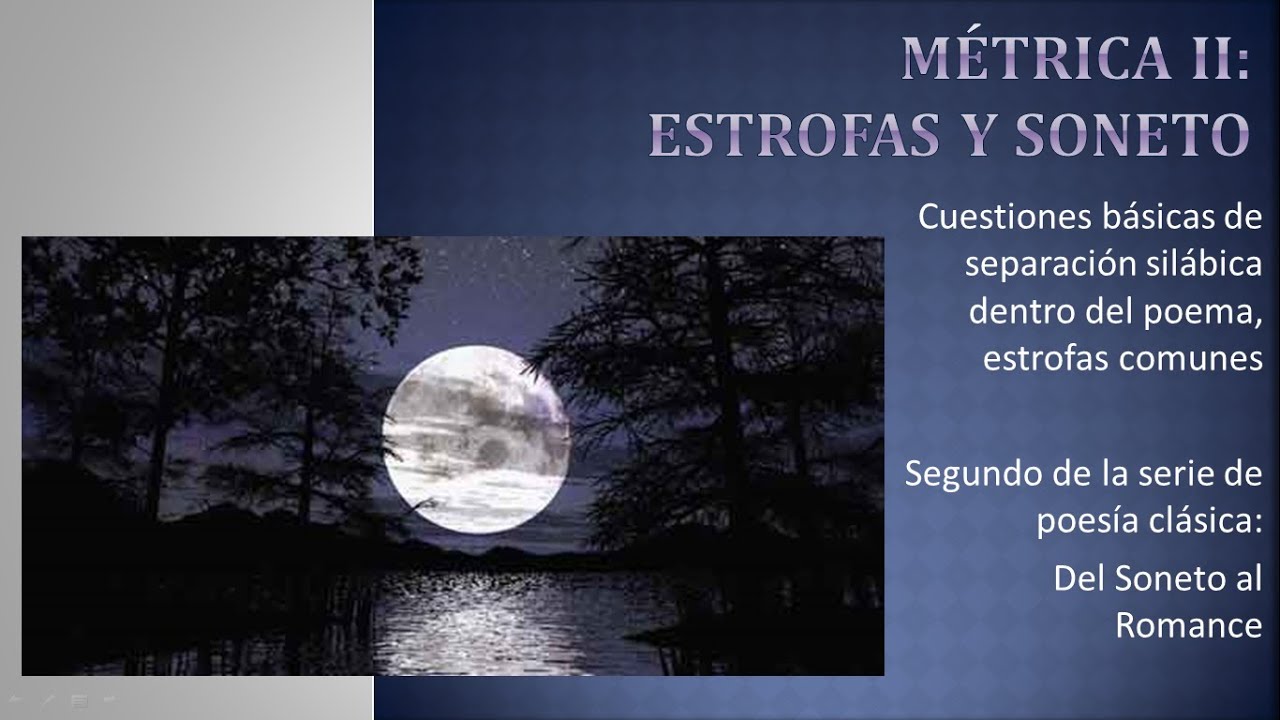 Estrofas, Rima Consonante, Soneto | Métrica 2 - YouTube