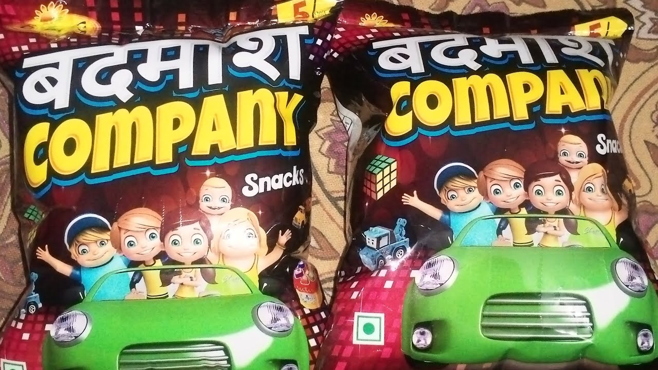 Badmash company snacks rs 5 rupees only unboxing #youtube - YouTube