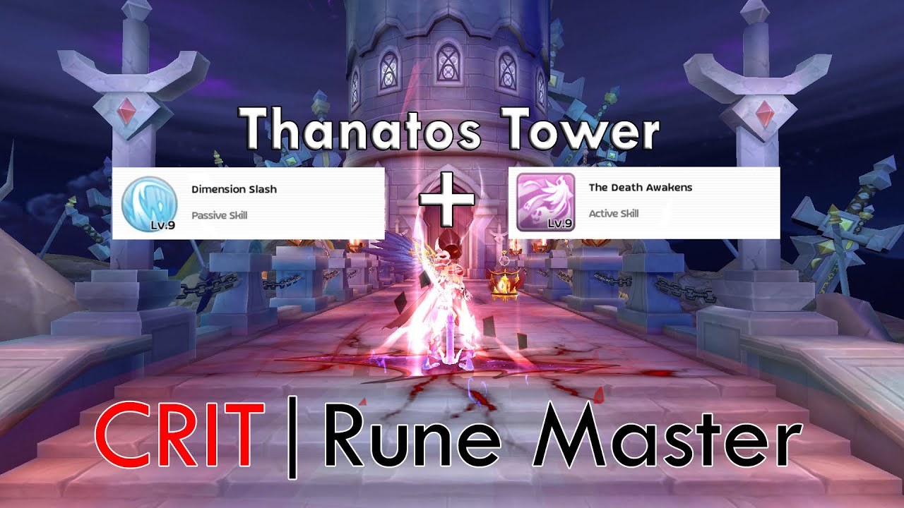 [Ragnarok M] Thanatos Brave 1F-4F Quick Run | Crit Rune Master - YouTube