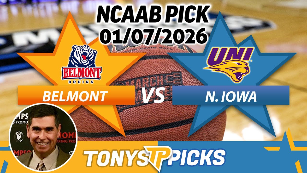 Belmont vs Northern Iowa Pick 1/7/26 NCAAB Pick Prediction - YouTube