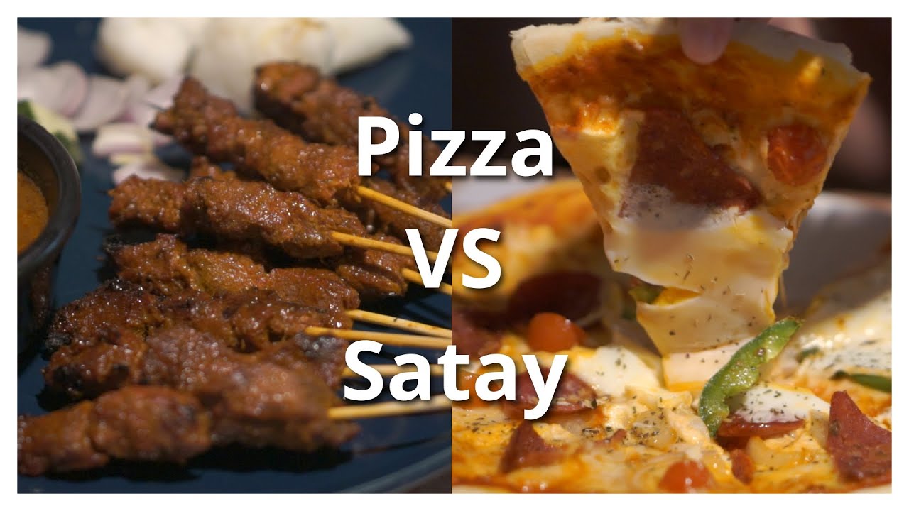 First Time at Pizza VS Satay, Subang Jaya, Malaysia - YouTube
