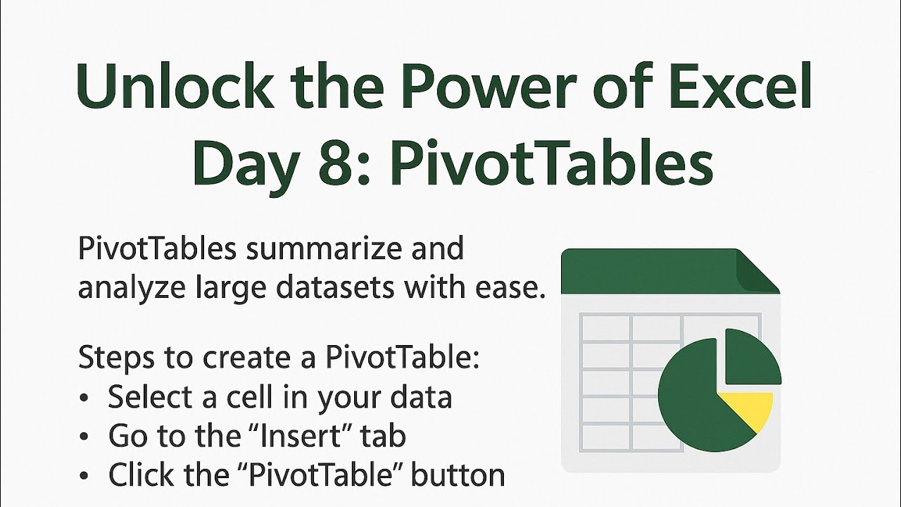 "Day 8 Excel Mastery: Pivot Table, INDIRECT, VSTACK, XLOOKUP & LOOKUP ...