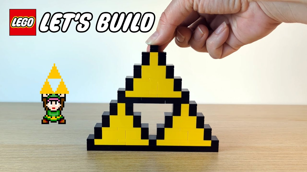 LEGO Triforce from Legend of Zelda #lego #triforce #zelda - YouTube