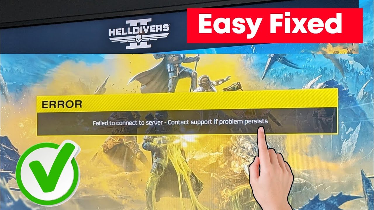 how to fix helldivers 2 failed to connect to server | helldivers 2 failed to connect to server ...