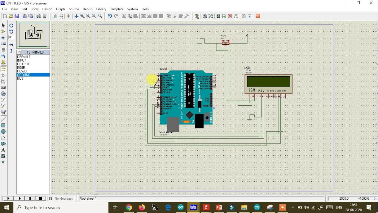 PROTEUS SIMULATION OF INTERFACING ARDUINO TO 16x2 LCD || EASY||100% ...