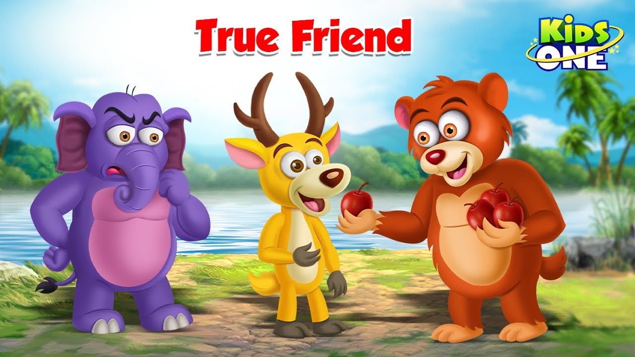 English Cartoon Stories | The True Friend Story | Cartoon Moral Stories ...